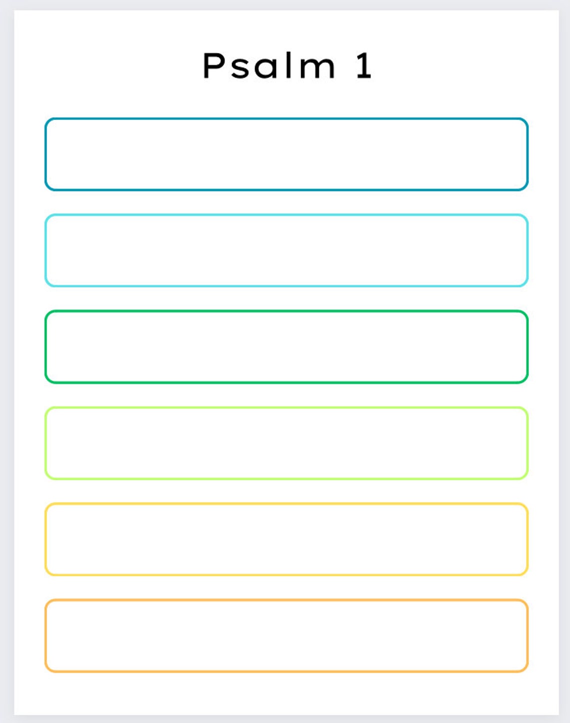Psalm 1 - Digital Download Craft - Etsy