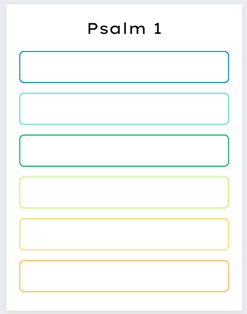 Psalm 1 - Digital Download Craft - Etsy