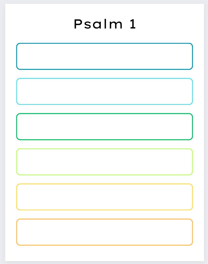 Psalm 1 - Digital Download Craft - Etsy