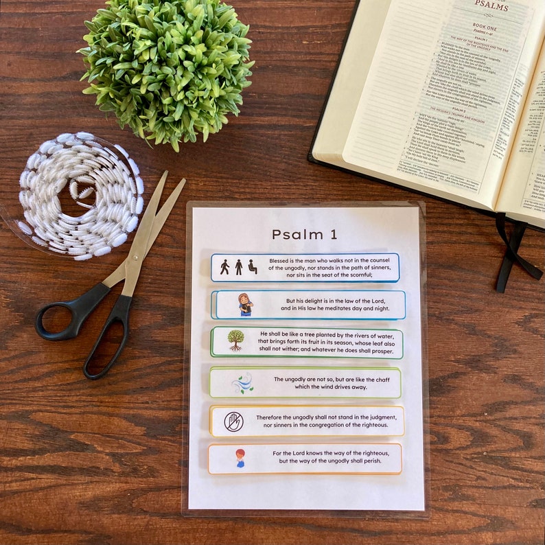 Psalm 1 - Digital Download Craft - Etsy