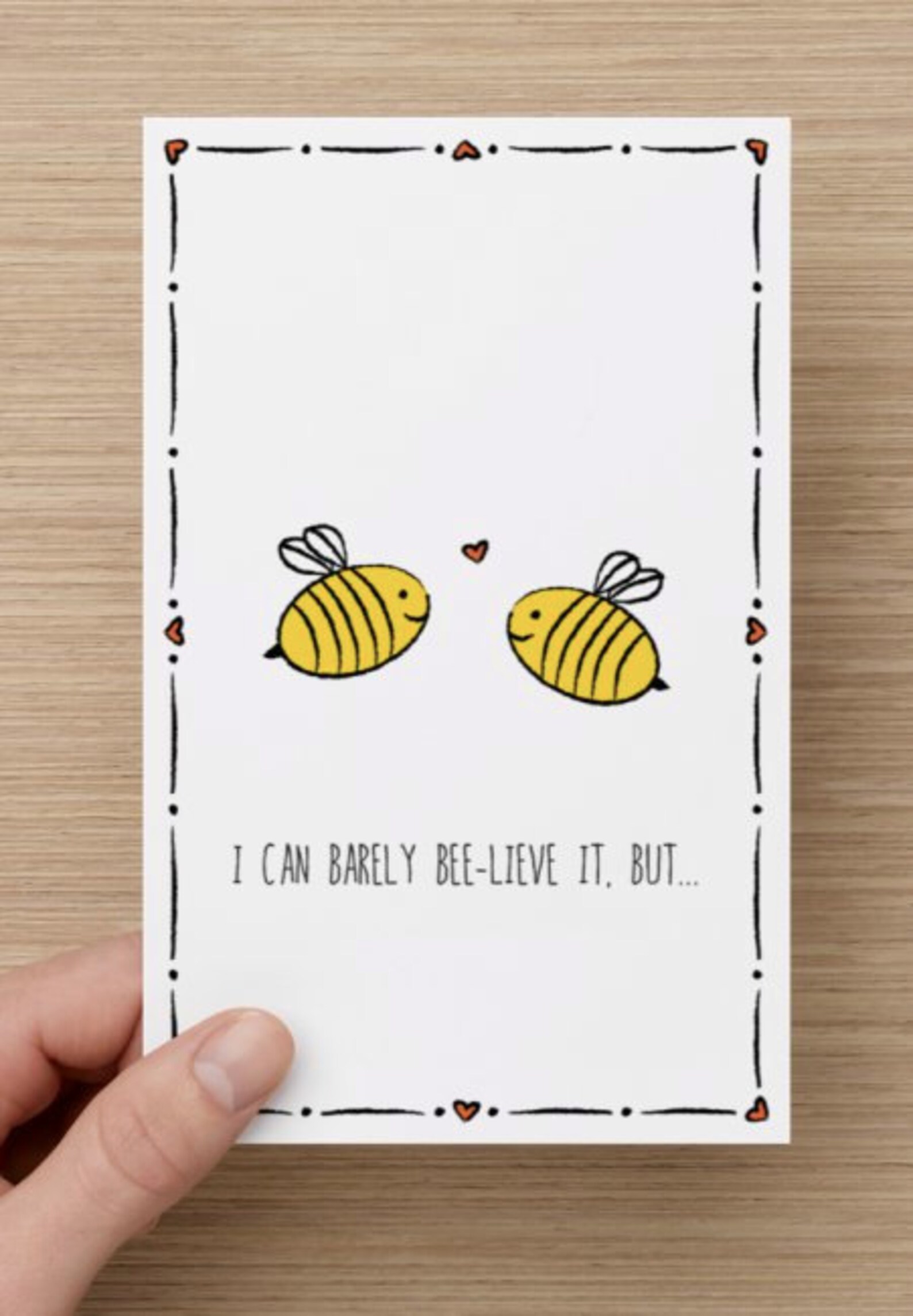 Bee Card - Funny Punny Greeting Cards (animal Series) by Solivagants ...