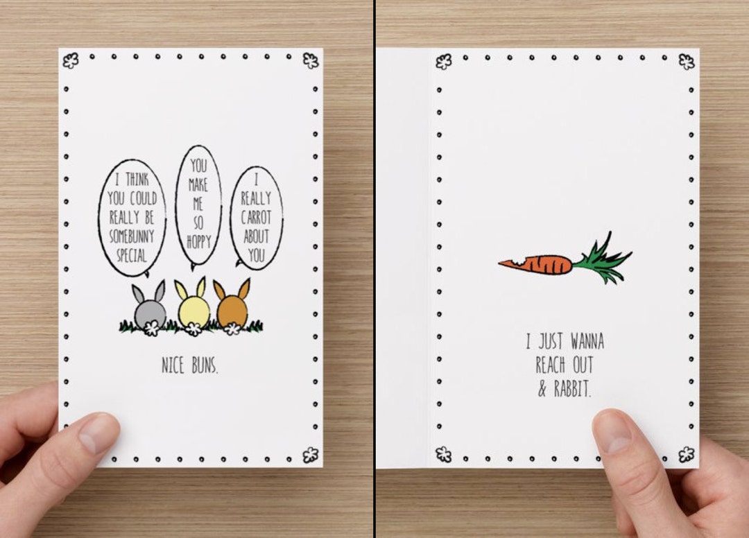 Bunny Rabbits Card - Funny Punny Greeting Cards (animal Series) by ...