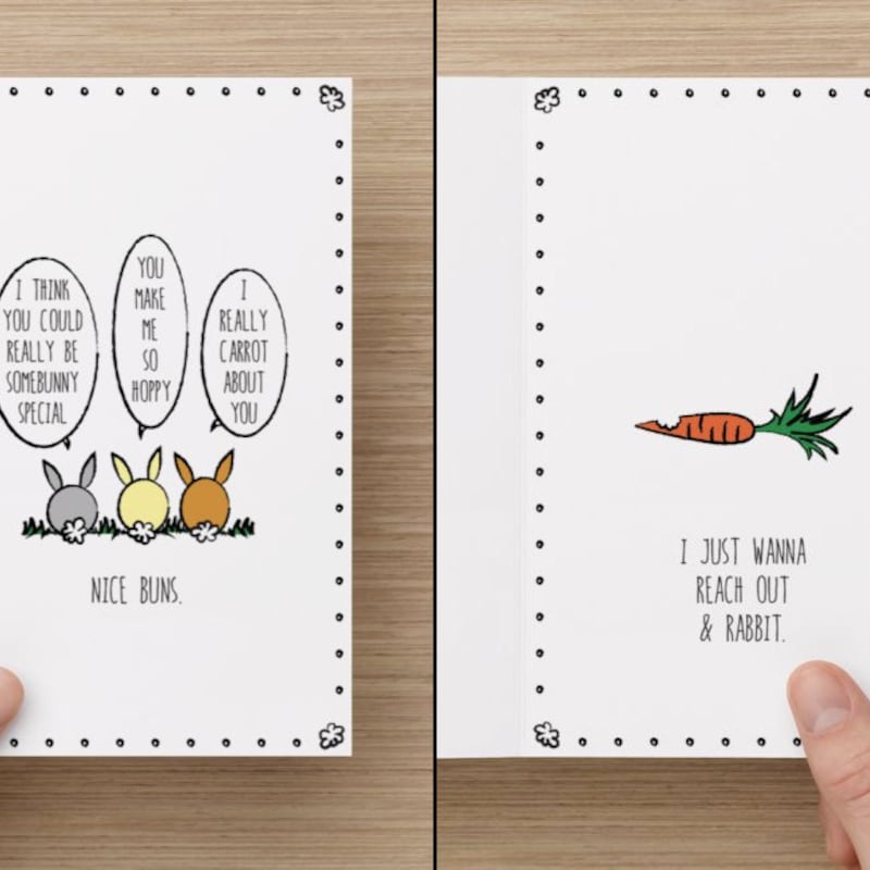 Bunny Pun Card - Etsy
