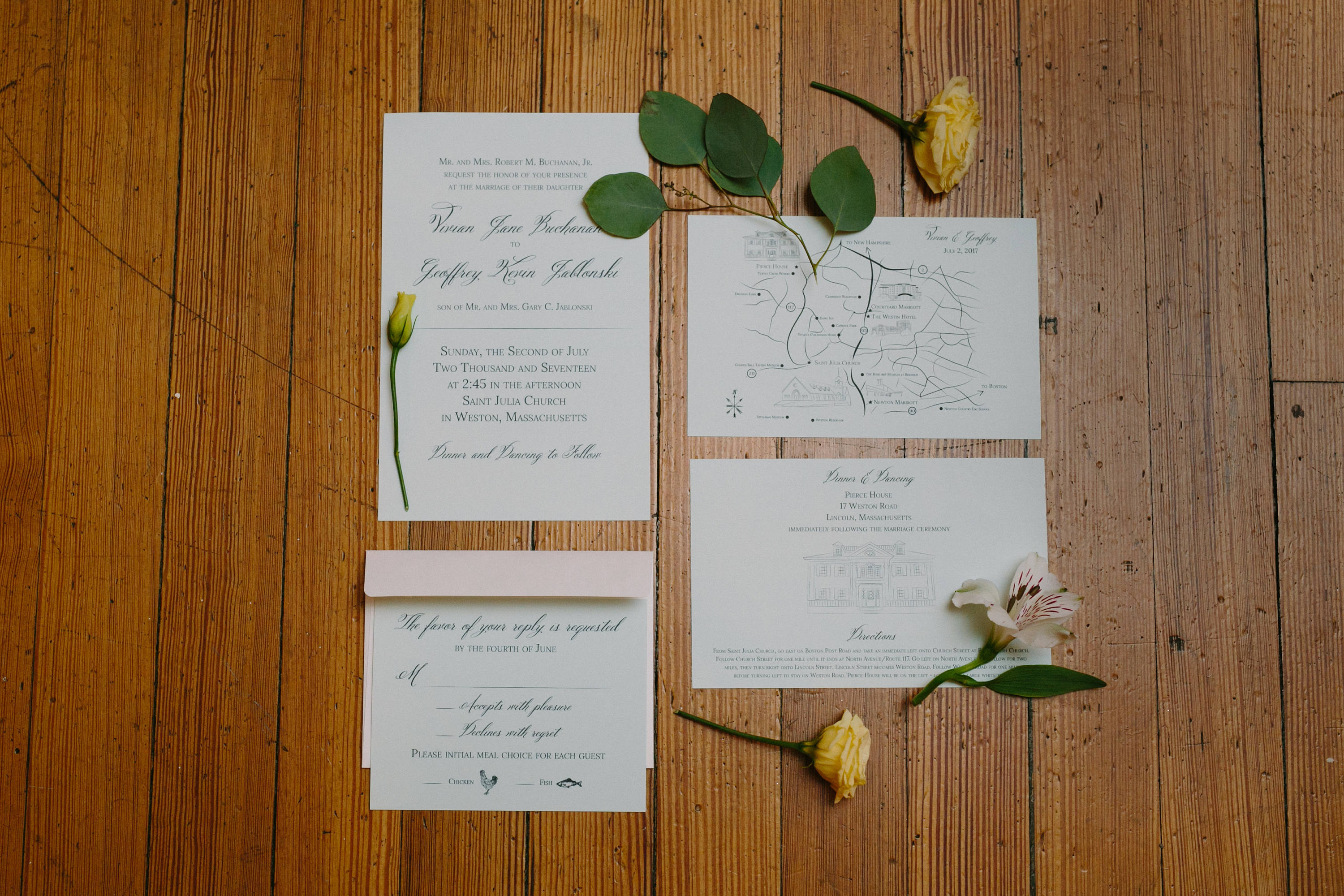 Classic Elegant Wedding Invitation Set chic Romantic - Etsy