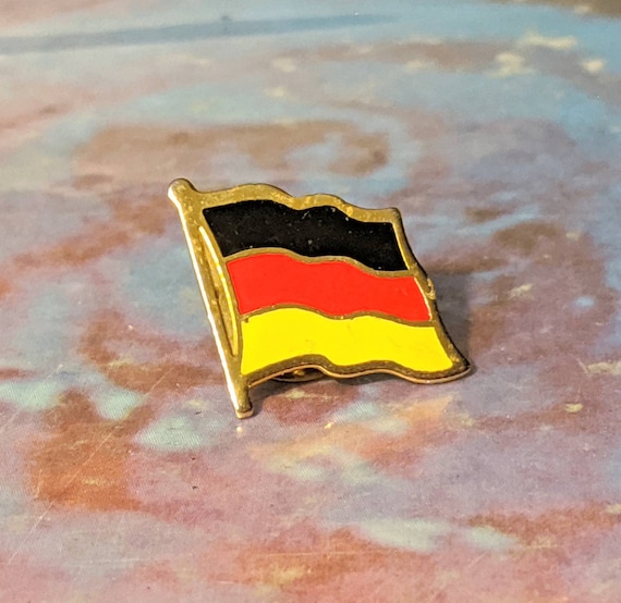 Vintage German Flag Enamel Lapel Hat Pin | Etsy