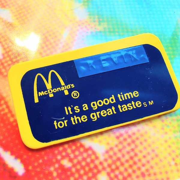 Mcdonalds Name Tag - Etsy