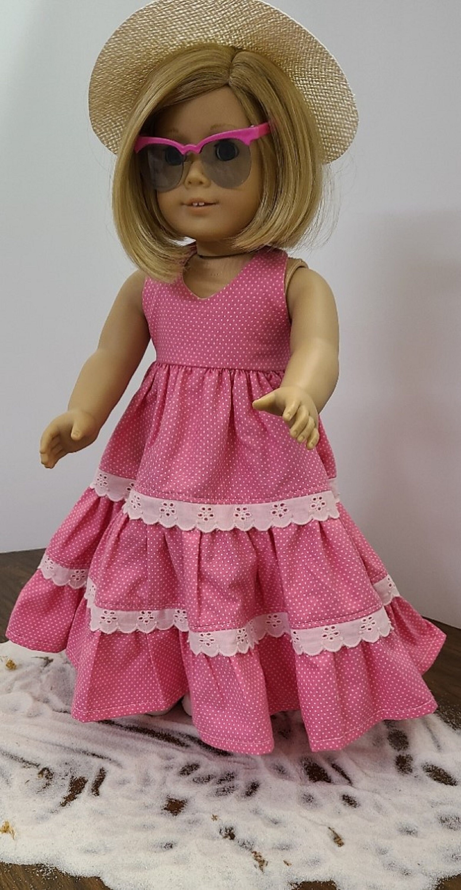 A Day at the Beach in a Sundress for an 18 Inch Doll - Etsy