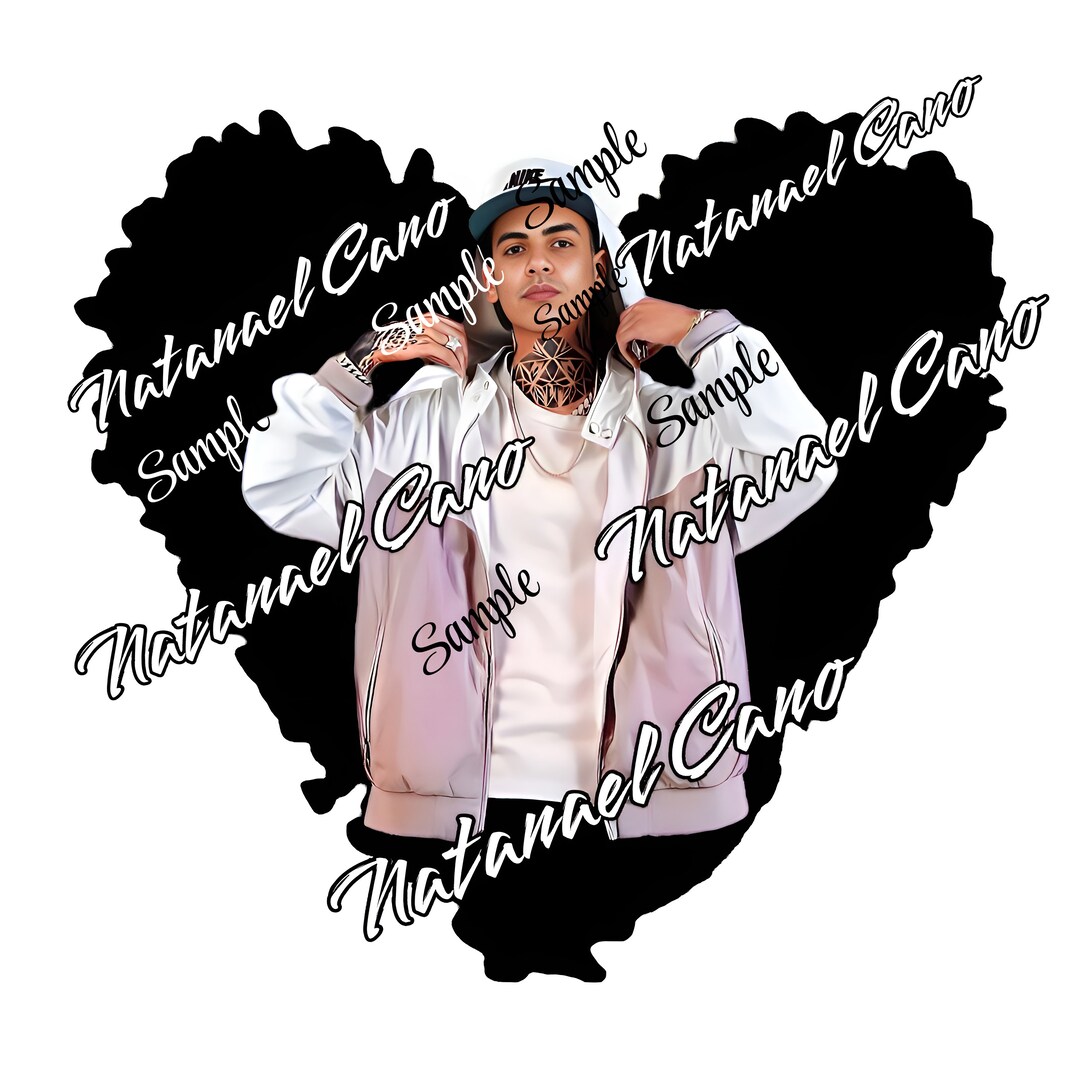Natanael Cano Black Heart Png Jpg High Def - Etsy