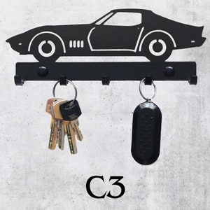 Corvette C3, Key Rack, Key Hanger, Decoration, Car, Laser Cut, Wall ...
