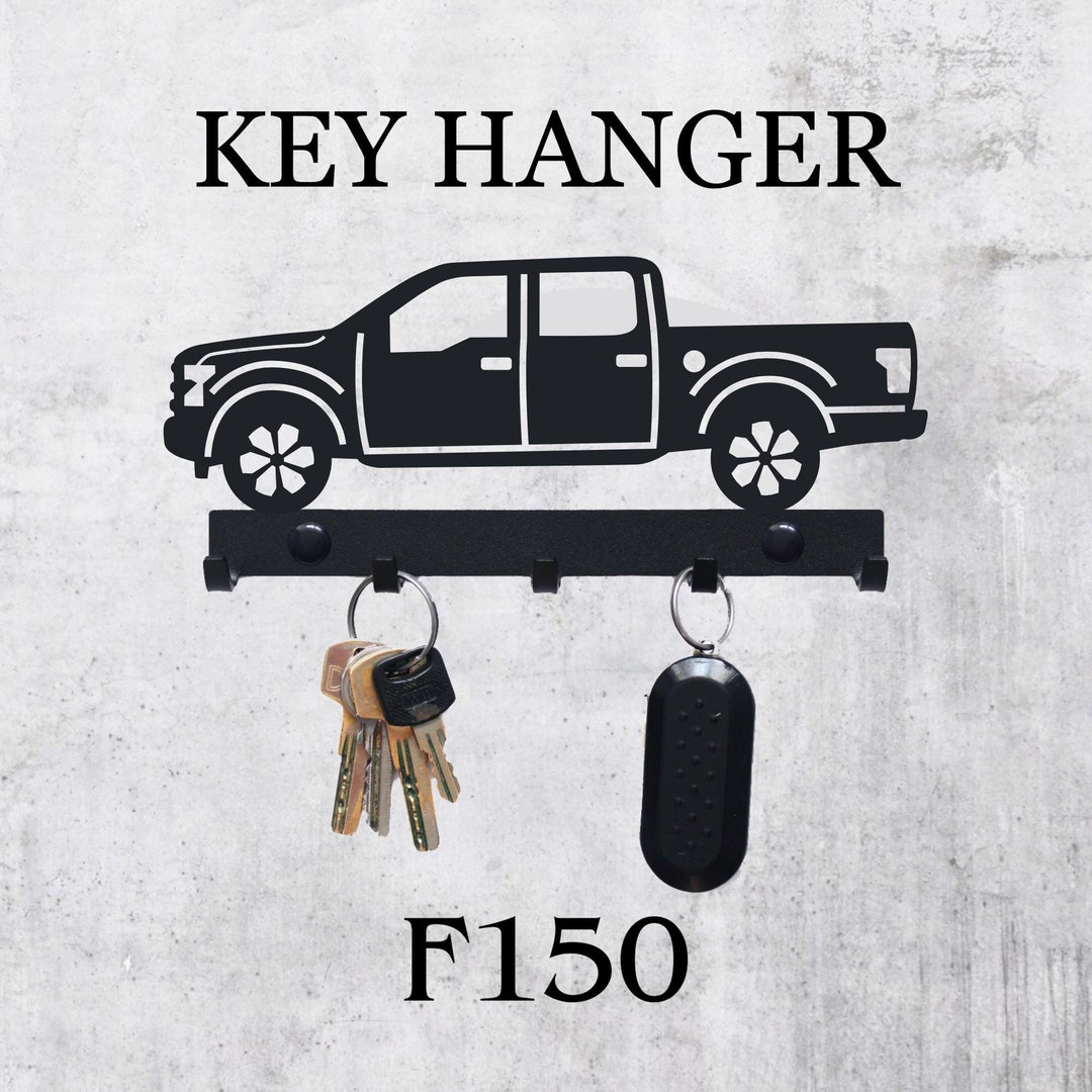 F150, Metal Key Rack, Key Hanger, Gift for Fans, Idea, Car, Pickup ...