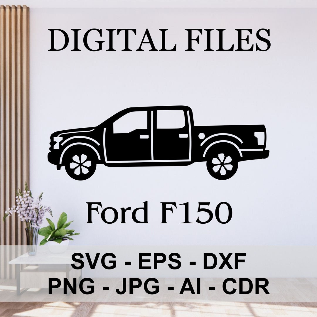 F150, Car, Pickup, DXF, SVG, Ai, Png, Cdr, Digital Files, Car, Laser ...