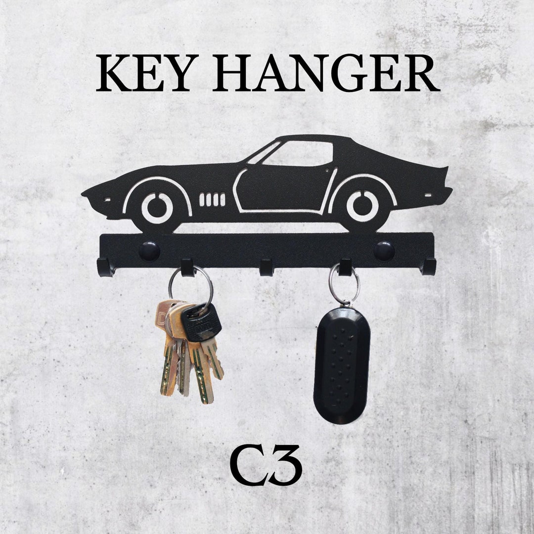 Corvette C3, Key Rack, Key Hanger, Decoration, Car, Laser Cut, Wall ...