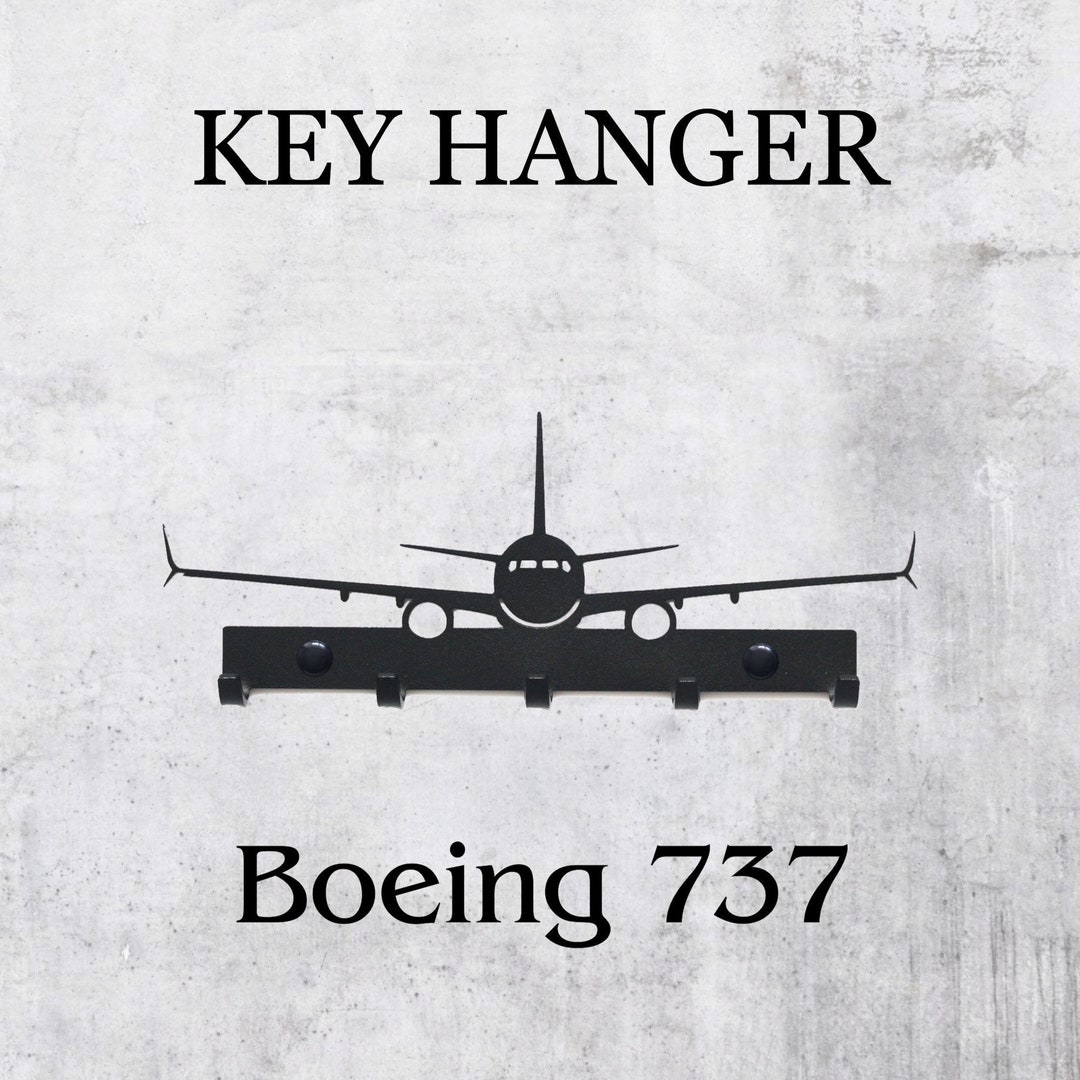 Boeing 737 Key Rack Hanger Design Gift Idea Plane Laser - Etsy
