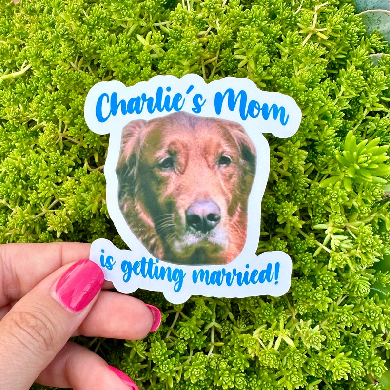 Dog Wedding Sticker - Etsy