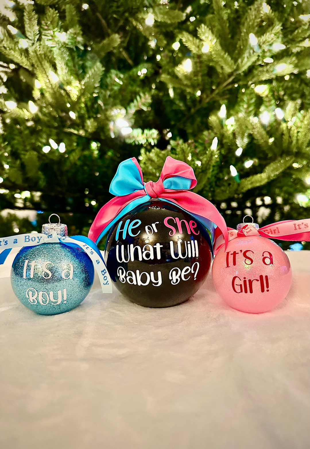 Gender Reveal Ornament, Its a Girl Ornament, It’s a Boy Ornament ...