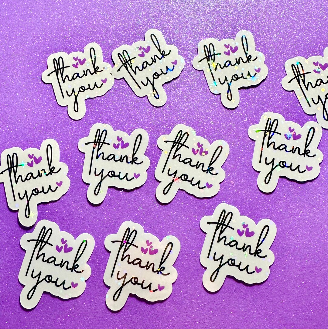 Thank You Stickers, Customer Appreciation Stickers, Custom Business ...