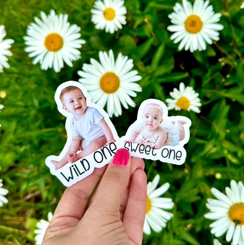 Custom Baby Face Stickers: First Birthday Party Favors (10 Count) - Etsy