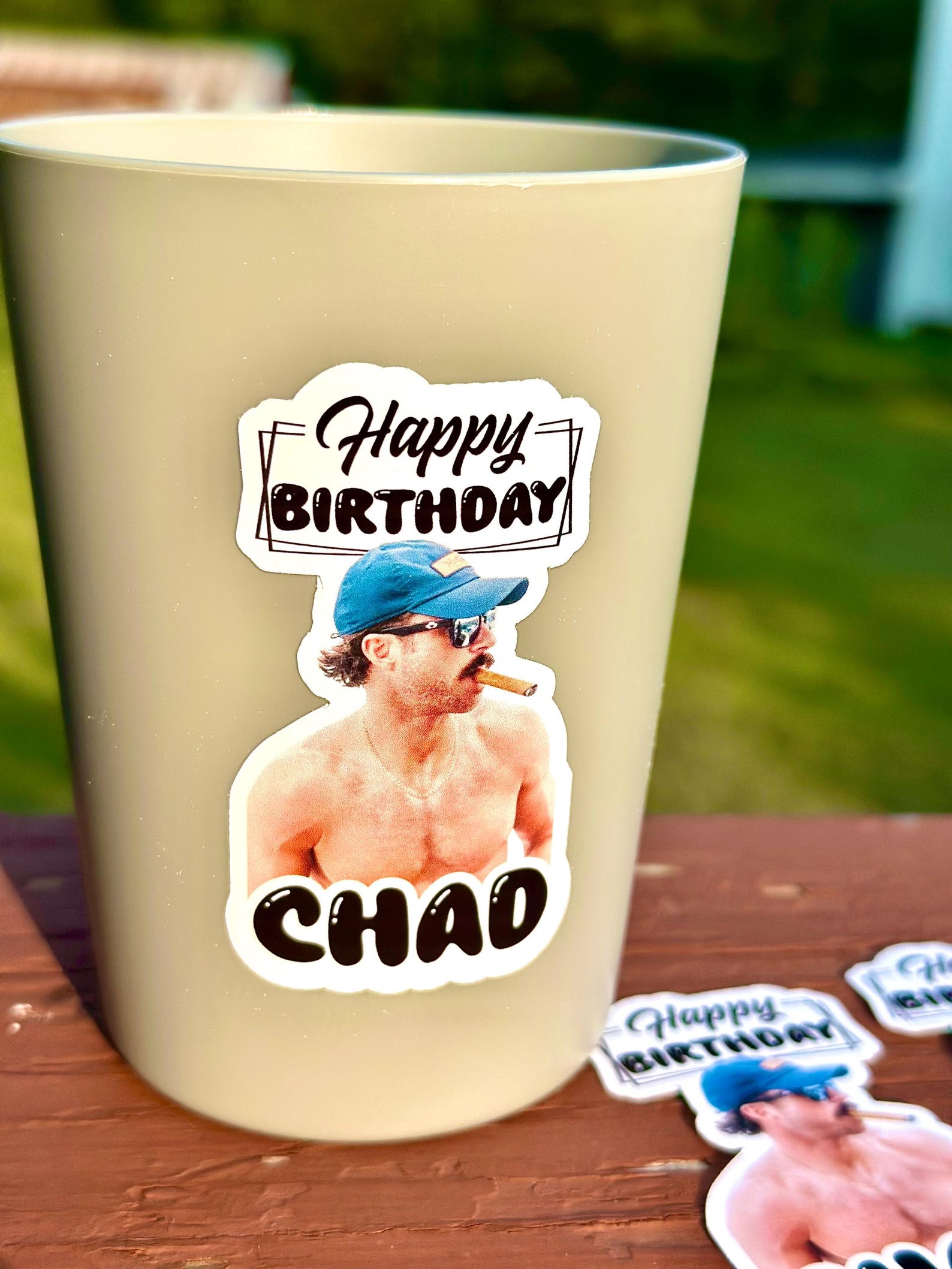 Custom Face Birthday Stickers: Personalized Party Favors, Any Age - Etsy