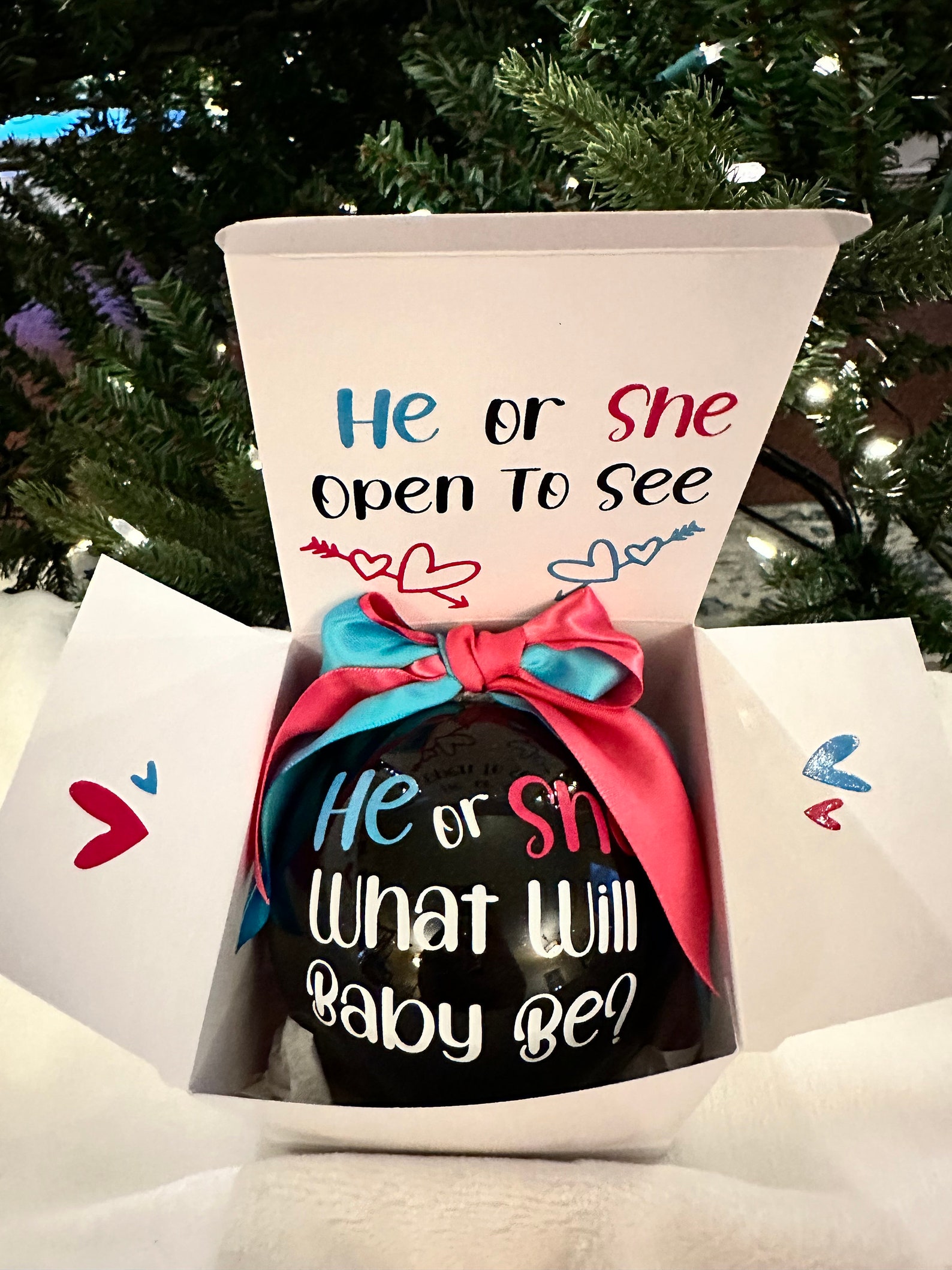 Gender Reveal Ornament, Its a Boy Ornament, Its a Girl Ornament, Its a ...