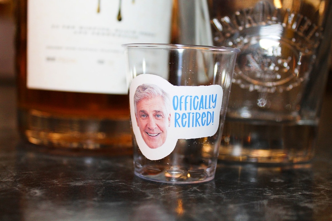 Retirement Party Shot Glass, Personalized Shot Glass, Custom Shot Glass ...
