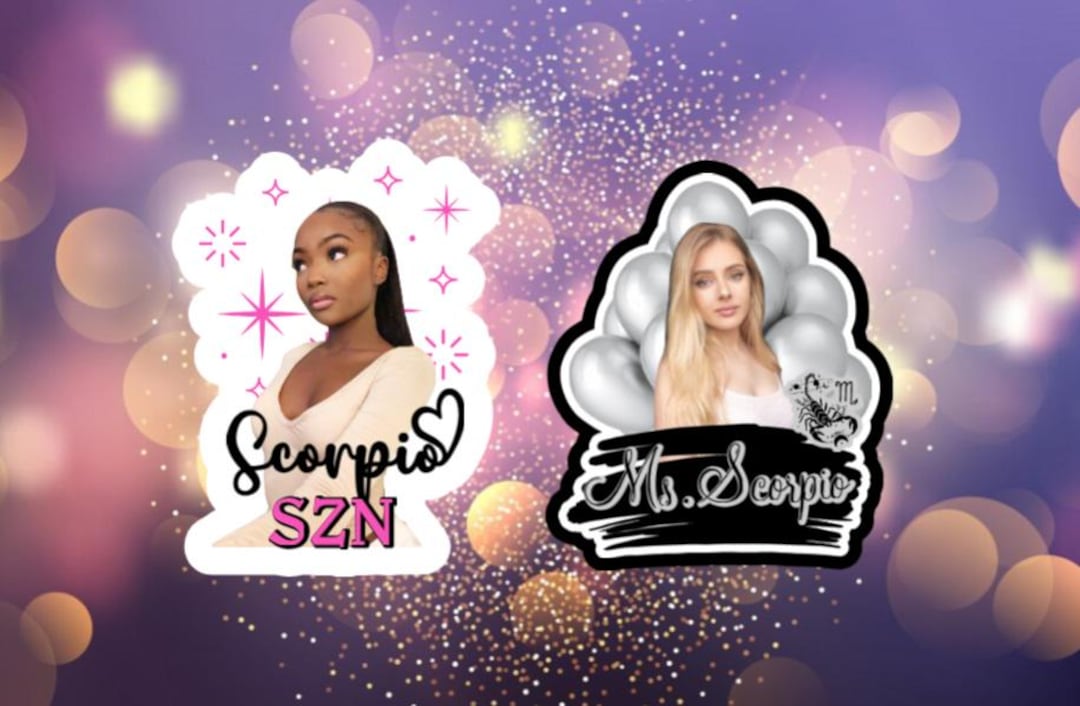 10 Scorpio SZN Birthday Stickers, Scorpio Birthday Cups, Stickers Cups ...