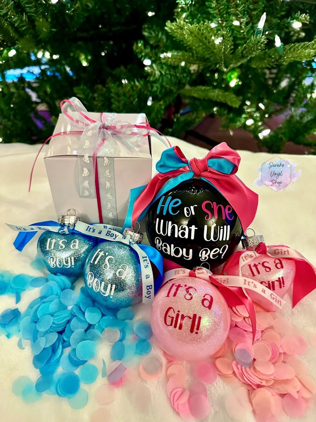 Gender Reveal Ornament, Its a Boy Ornament, Its a Girl Ornament ...