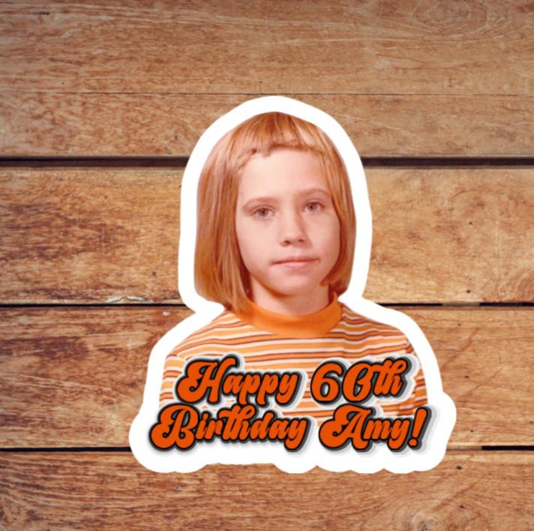 Custom Retro Birthday Face Stickers - Cut Out & Polaroid Styles ...