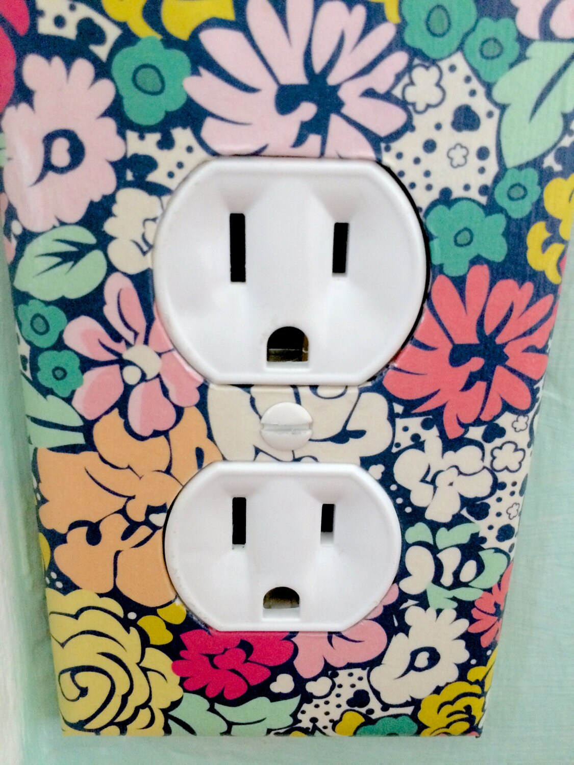 Floral Art Deco Outlet Cover - Custom Available - Etsy