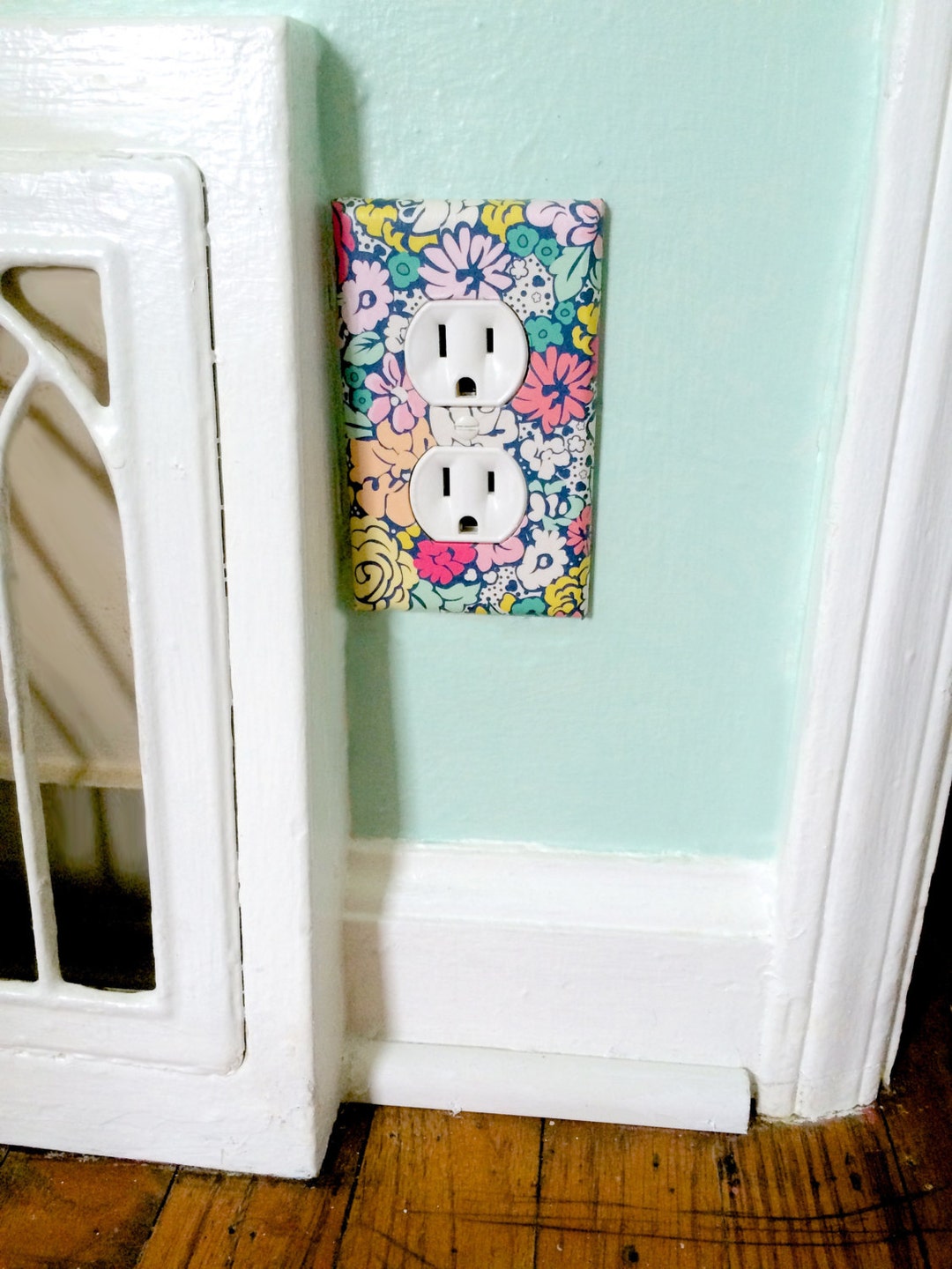 Floral Art Deco Outlet Cover - Custom Available - Etsy