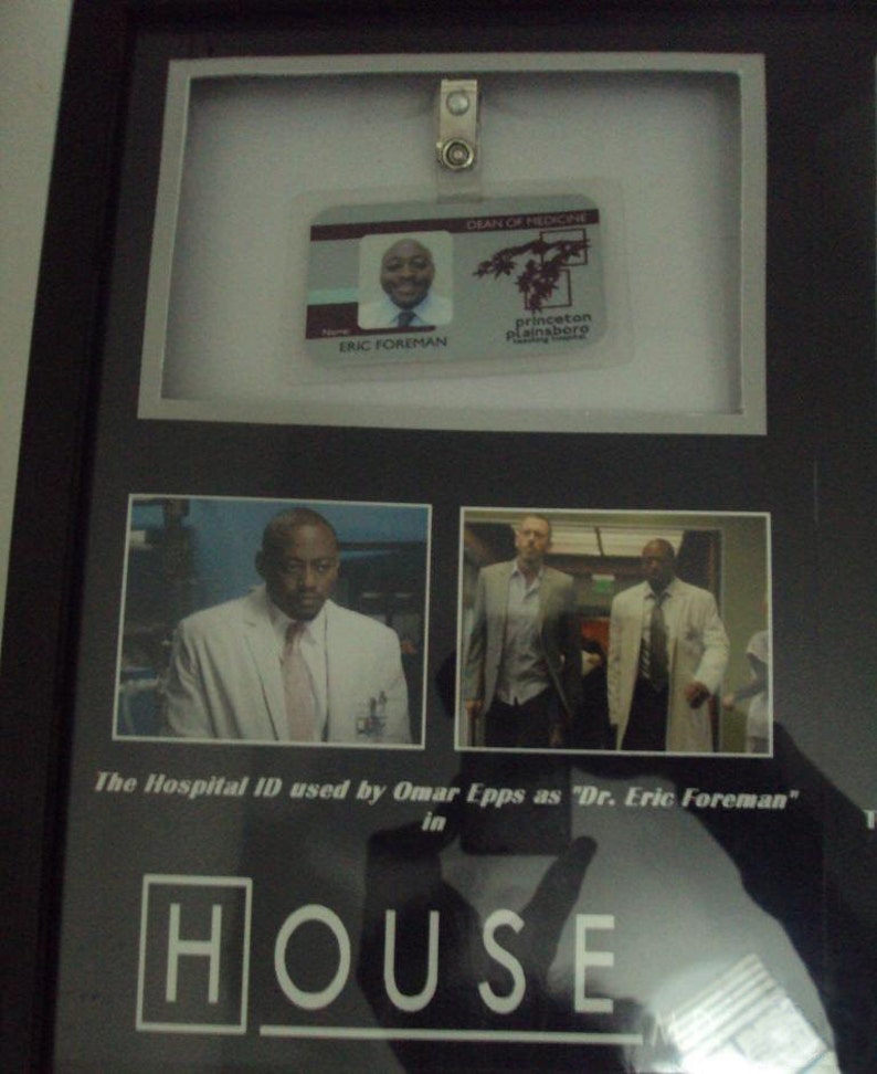 House MD Dr. Eric Foreman Dean ID Badge Screen Accurate Replica TV Show ...