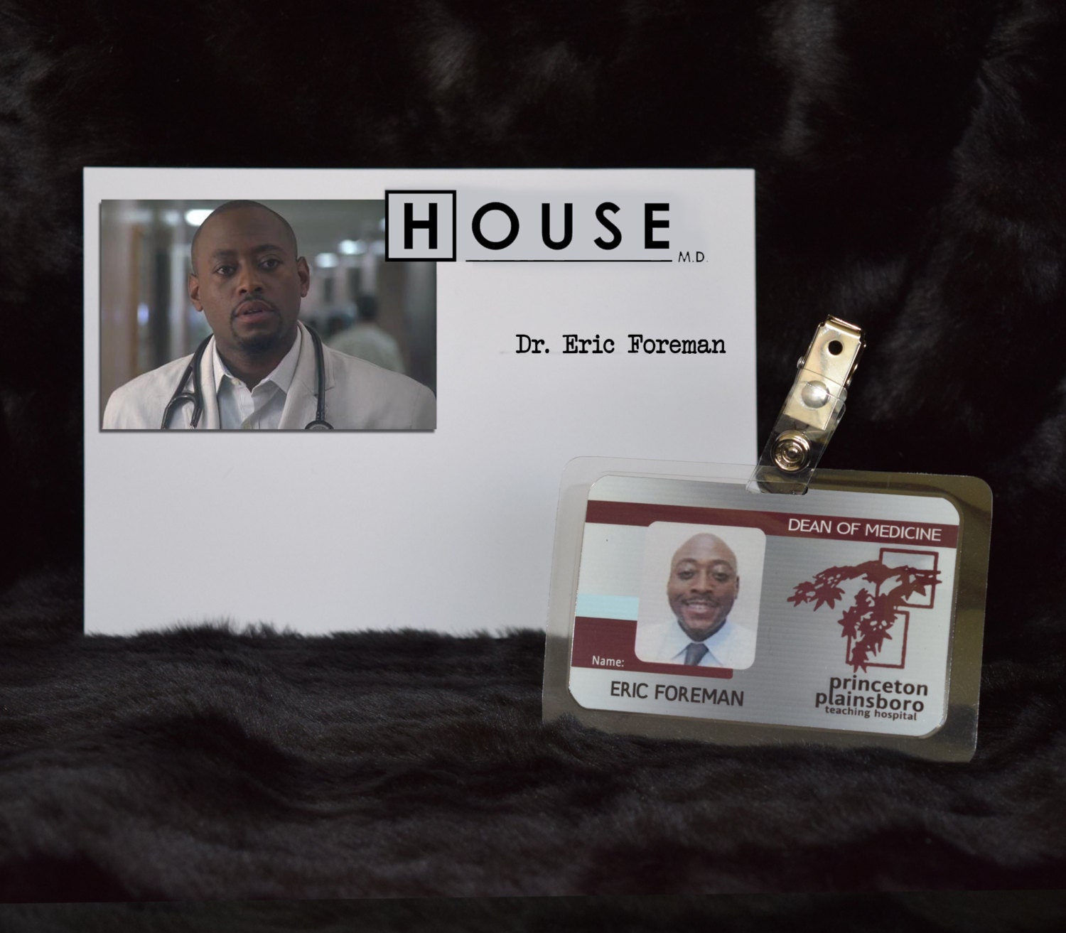 House MD Dr. Eric Foreman Dean ID Badge Screen Accurate Replica TV Show ...