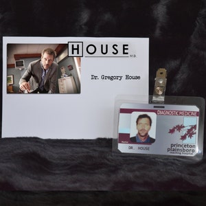 TV Show House MD Screen Accurate Replica "gregory House" Hospital ID ...