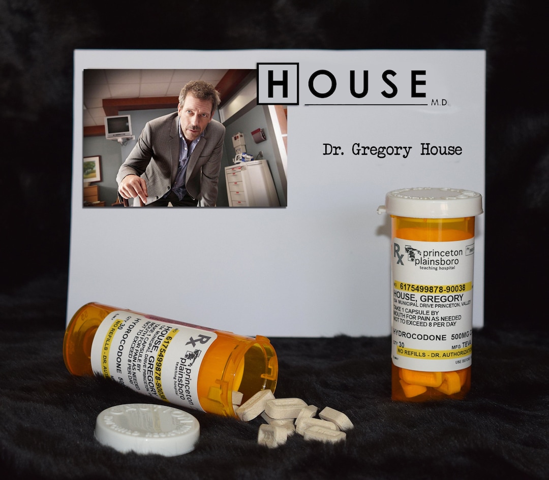 House MD Replica Prop “gregory House” Candy Bottle, TV Show Screen ...