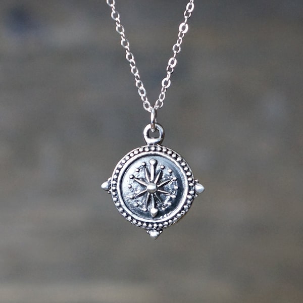 Compass Pendant - Etsy