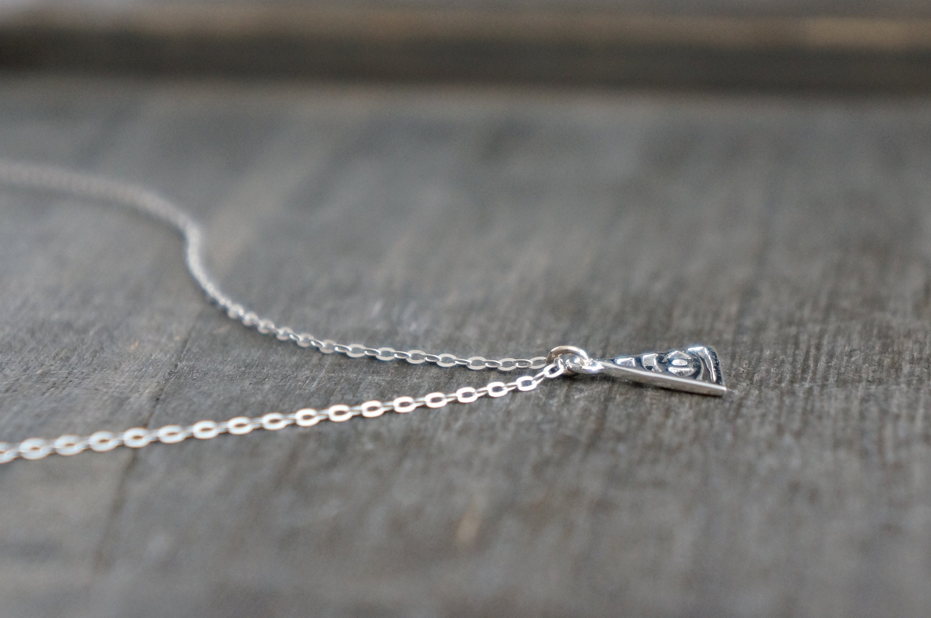 All Seeing Eye Necklace / Sterling Silver Pendant on a Dainty - Etsy
