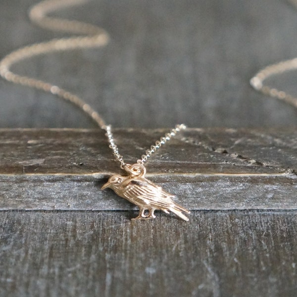 Crow Necklace - Etsy