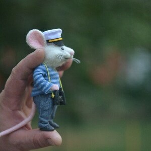 Sailor Mouse, Made to Order, Felted Mouse, Mouse in Clothes, Sailor ...