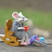 Made to Order Collectible Figurine Mouse in Armchair Gift for - Etsy