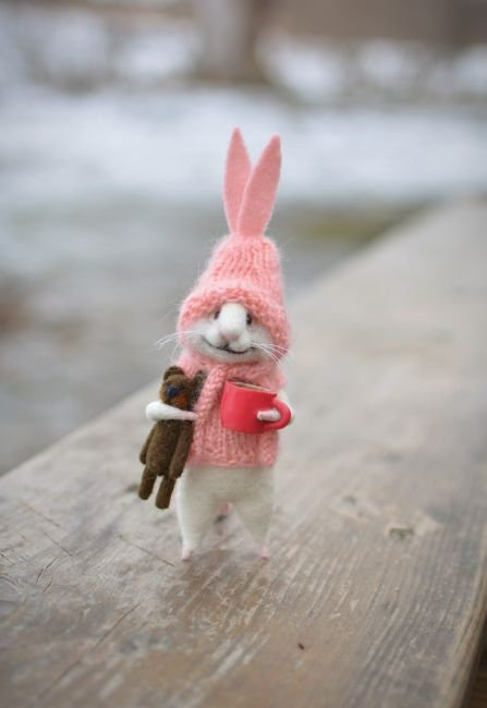 MADE TO Ordermouse Bunny Mouse Rabbit Easter Gift Bunny Gift - Etsy ...