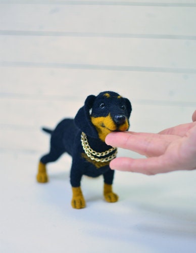 Made to order Needle felted dog Needle felted animal Miniature | Etsy