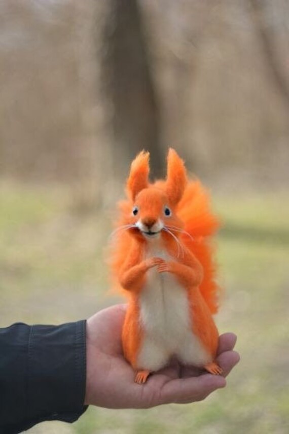 Collectible Figurine Squirrel Sculpture Squirrel Nimble - Etsy