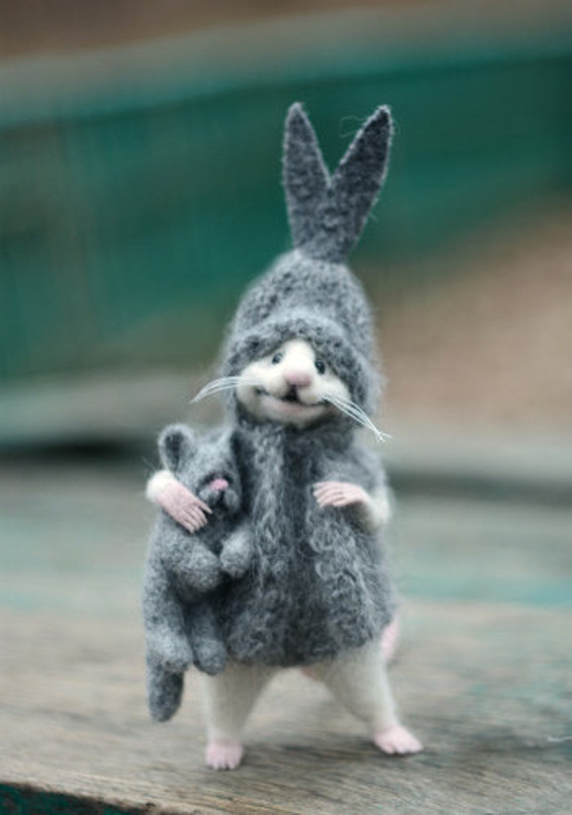 MADE TO ORDER White Rat Cute Rat Needle Felted Mouse Mouse - Etsy