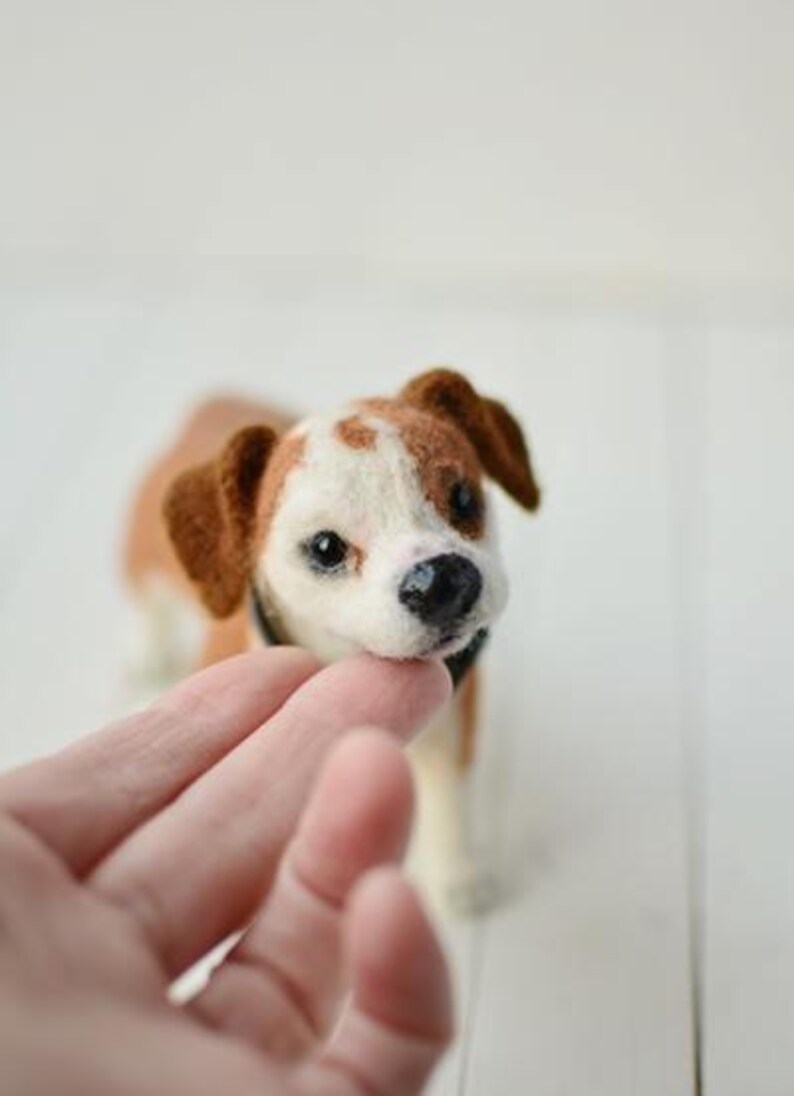 MADE TO ORDER Dog Brown Dog Breed Dog Toy Felting Needles Dog - Etsy