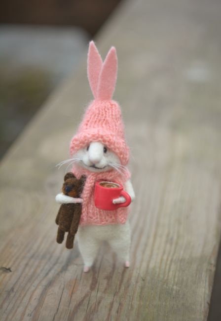 MADE TO Ordermouse Bunny Mouse Rabbit Easter Gift Bunny Gift - Etsy ...