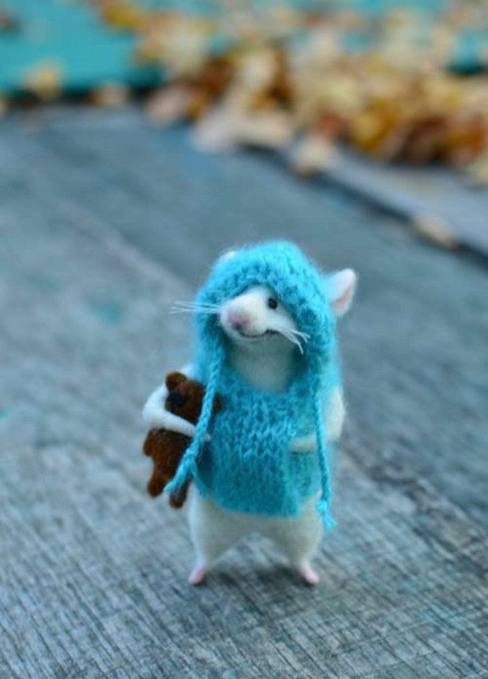 Made to Order Sculpture Mouse in Jumper Figurine Mouse in | Etsy