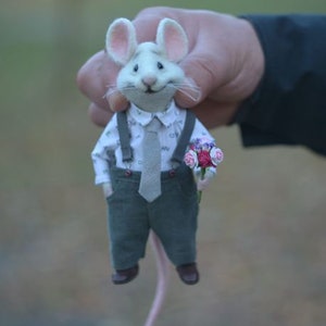 Made to Order! Sculpture Rat Felted Rat Gift for Christmas Gift for ...