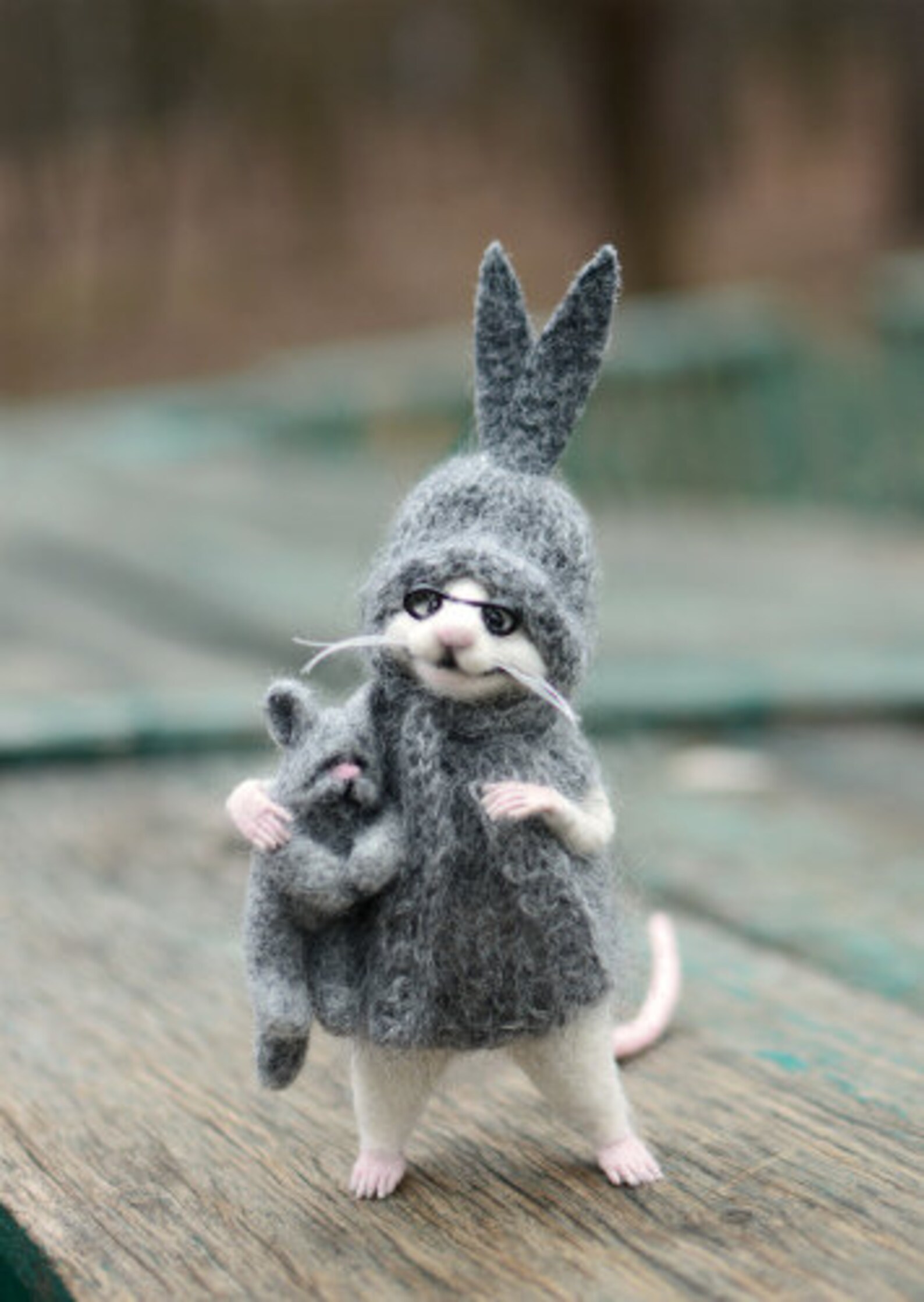 MADE TO ORDER White Rat Cute Rat Needle Felted Mouse Mouse - Etsy