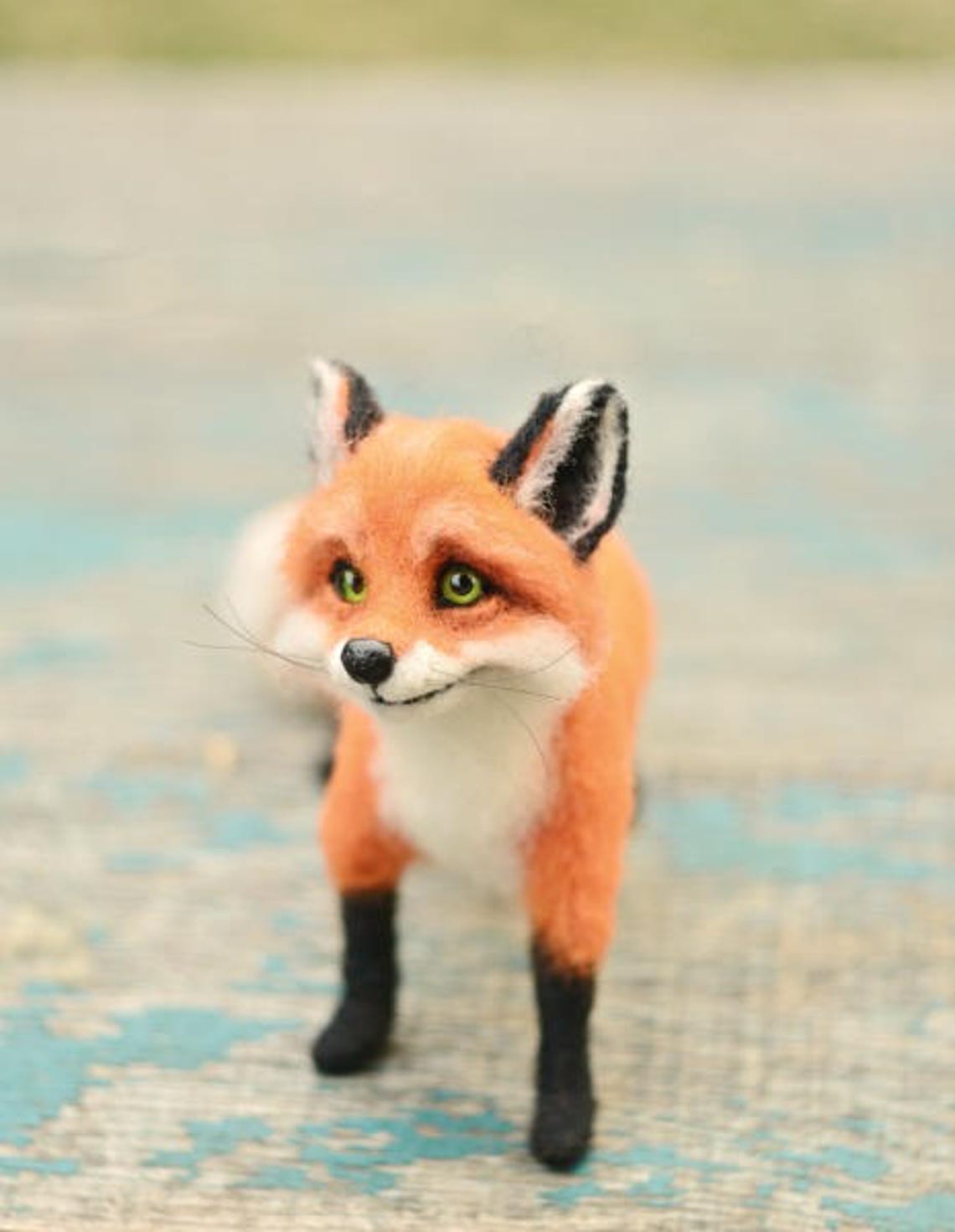 Collectible Figurine Sculpture Fox Collectible Fox Ooak Artist - Etsy