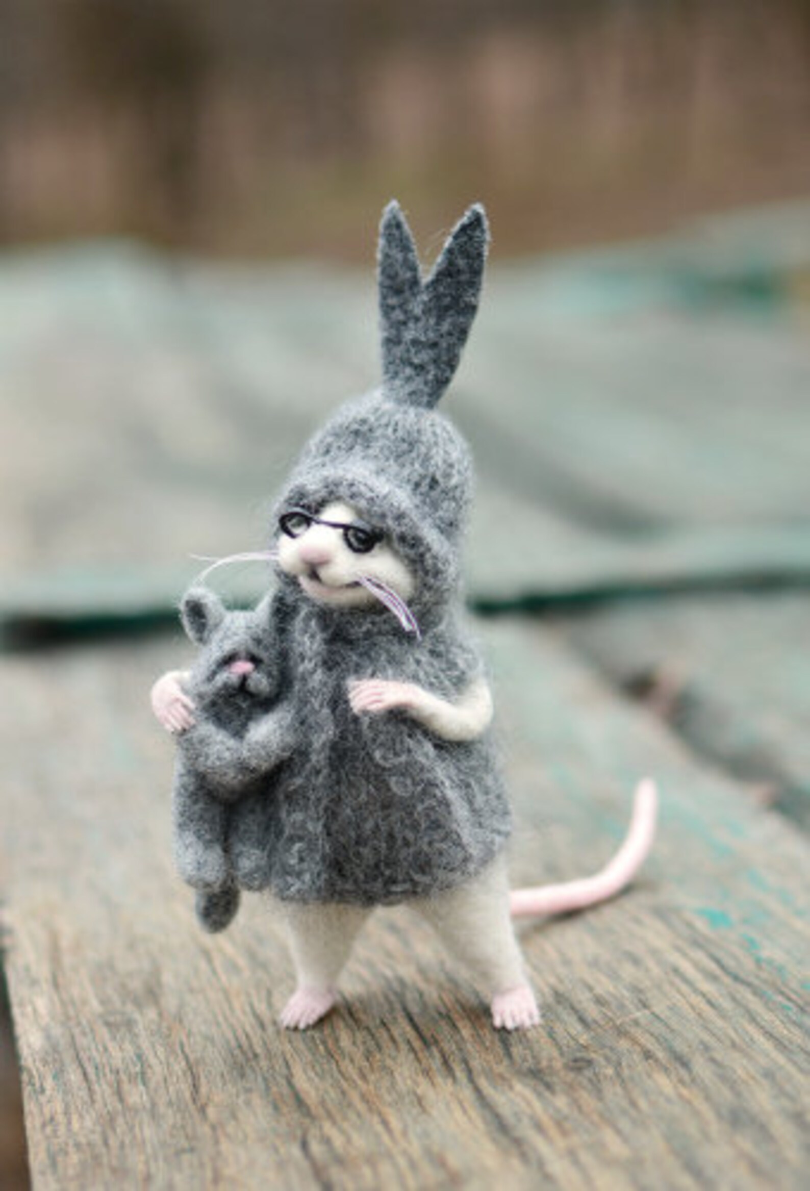 MADE TO ORDER White Rat Cute Rat Needle Felted Mouse Mouse - Etsy