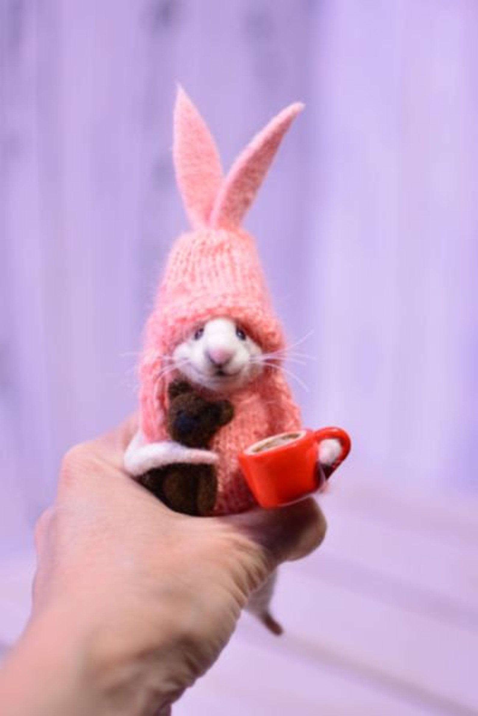 MADE TO ORDERMouse bunny Mouse rabbit Easter Gift Bunny Gift | Etsy